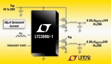 Linear推出高压双输出同步降压型DC/DC控制器LTC3890/-1 - 模拟/电源 - -EETOP-创芯网
